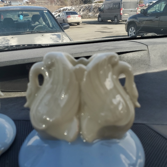 Accents | Vintage Chadwick China White Art Pottery Swan Candle Holder ...